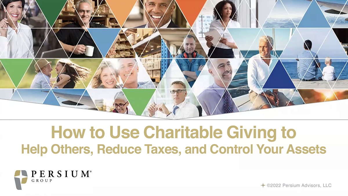 On-Demand Webinar: How to Use Charitable Giving Strategies to Help ...